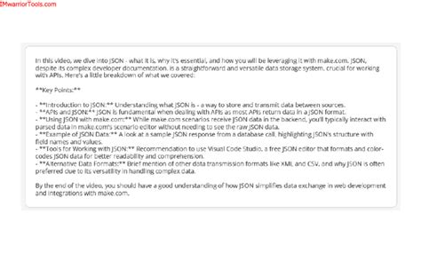 01 Introduction To Json Pdf