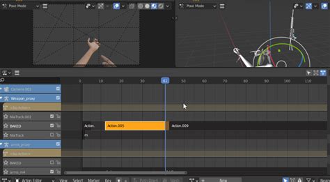 nla editor animation clips looks differently depending on previous