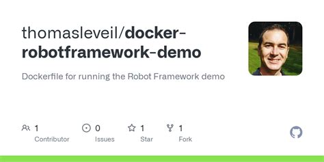 Github Thomasleveildocker Robotframework Demo Dockerfile For