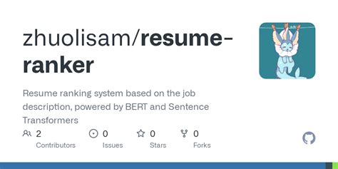Github Zhuolisam Resume Ranker Resume Ranking System Based On The Job Description Powered By