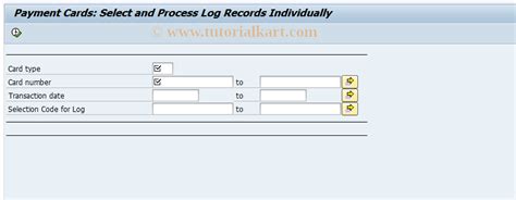 Crf4 Sap Tcode Credit Cards Edit Log