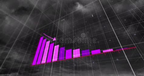 Animation Of Financial Data Processing Over Grid Stock Video Video Of