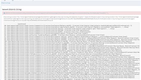 Better file preview page · Issue #1 · Laravel-Backpack/LogManager · GitHub