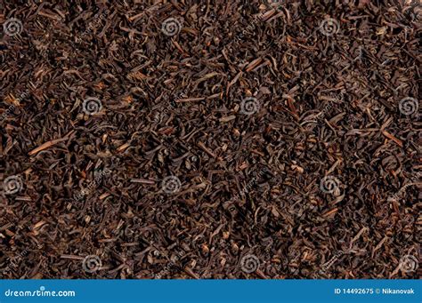 Black Tea Loose Dried Tea Leaves Texture Royalty Free Stock