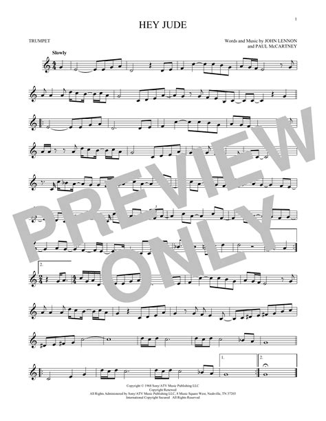 The Beatles Hey Jude Sheet Music