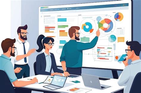 Premium Ai Image Concept Of Agile Project Management Software Development Process Business