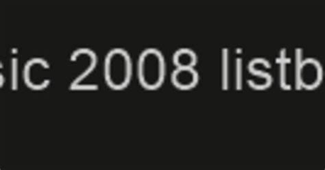 Visual Basic 2008 Listbox Tutorial Imgur