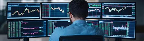 A Financial Analyst Working Late In A Dimly Lit Office Surrounded By