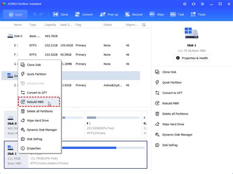 Rebuild Mbr With Aomei Partition Assistant