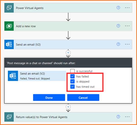 power automate tip configure how errors are handled in your flows