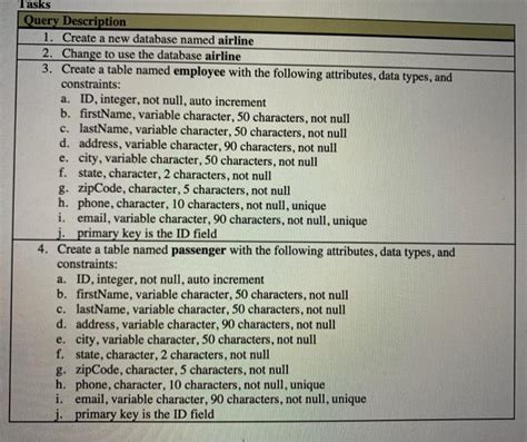 Assignment Scope 1 Create Database Airline 2