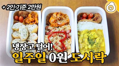 남은 재료로 식비 0원 1인가구 절약 집밥 냉장고 파먹기 도시락 밀프렙 식비 절약 자취요리 레시피 Youtube
