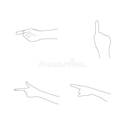 Hand Icon Pointing Stock Illustration Illustration Of Thumb 271110308