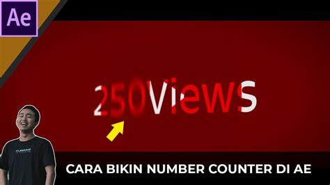 Tutorial Number Counter Menggunakan After Effects Youtube