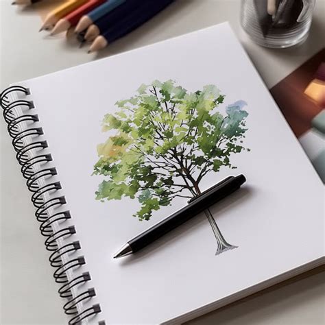 Water Color Style Tree Elevation PNG Collection Etsy