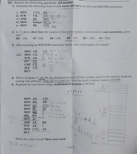 solved q1 answer the following questions 25 marks 1