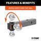 Curt 45001 Multi Ball Trailer Hitch Ball Mount 1 78 2 2 516 Inch
