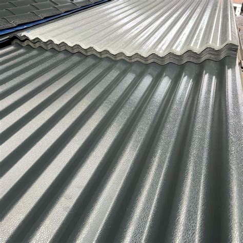 Corrugated Roofing Sheets Galvanised And Black Plastisol Mix B Grade
