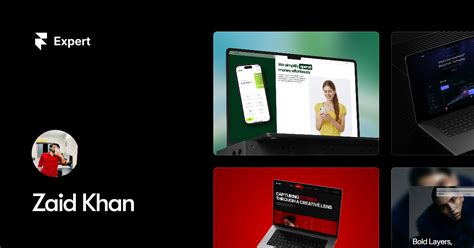zaid khan — web design freelancer on framer experts