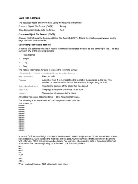 data file formats pdf pdf file format input output