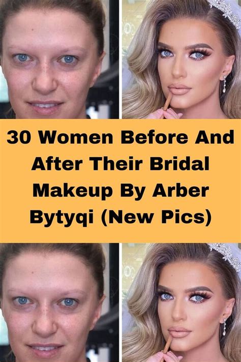 21 women before and after their bridal makeup by arber bytyqi new pics ...