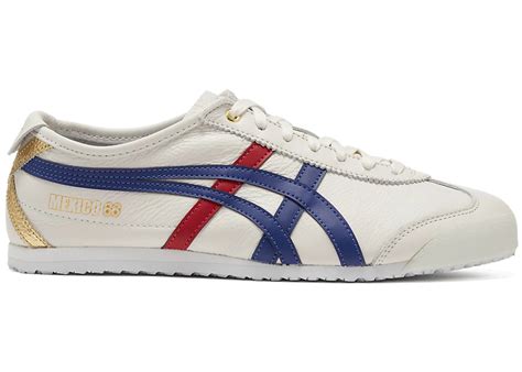 Onitsuka Tiger Mexico 66 White Dark Blue Red Gold Mens 1183b511 100 Us