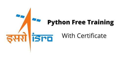 isro is offering python free training with certificate