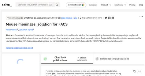 Mouse Meninges Isolation For Facs