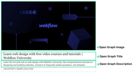 open graph settings webflow university