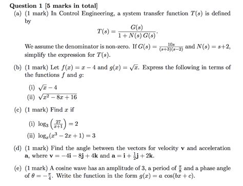 Solved In Control Engineering A System Transfer Function Chegg