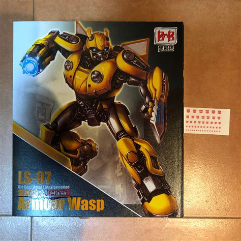 Transformers Black Mamba Bmb Ls 07 Ls07 Armour Wasp Aka Upsized Mpm 07 Mpm07 Bumblebee Misb