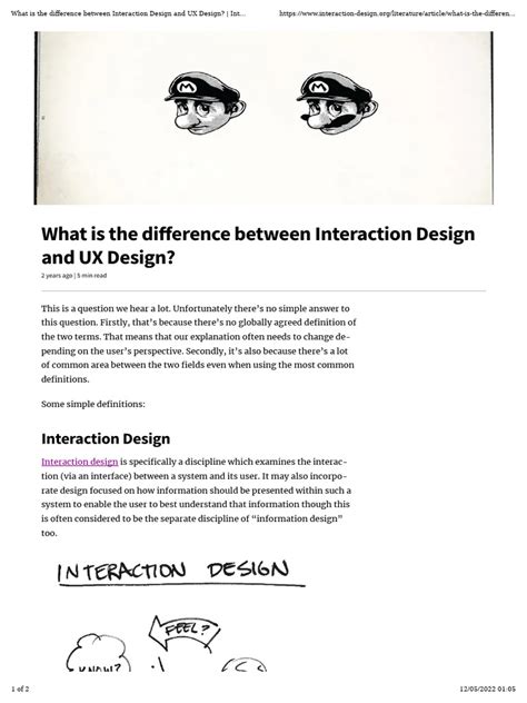 What Is The Difference Between Interaction Design And Ux Design Pdf
