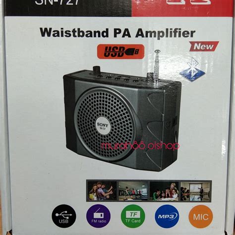 Jual Speaker Waistband Atau Pinggang Sony Sn 727 Bluetooth Hdt 3803b