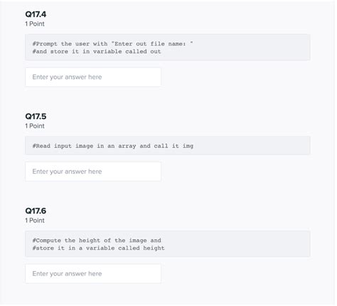 Solved Q17 Fill In The Python Program 10 Points Fill In The