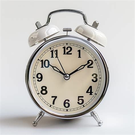 analog clock on white background premium ai generated image