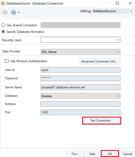 Connecting To Microsoft Azure Databases Astera Data Stack