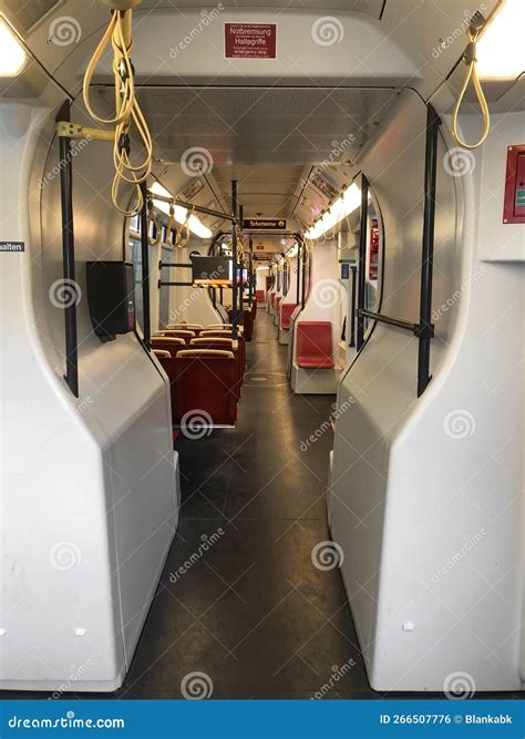 Tram Inside Empty Seats Without People Public Transport Editorial Photo Image Of Journey