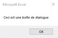 VBA Boîte de Dialogue Oui Non Msgbox Automate Excel