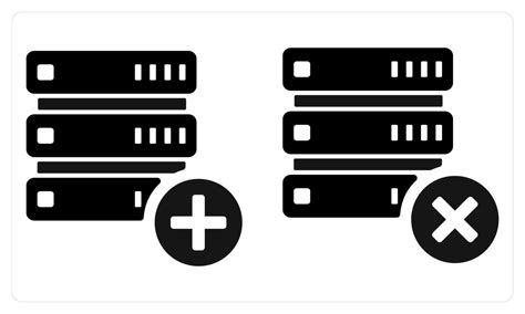 Add Server Remove Server In Black Color 58983436 Vector Art At Vecteezy