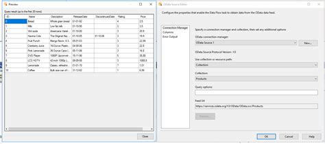 Ssis Odata Cannot Acquire A Managed Connection From The Run Time Connection Manager Invantive