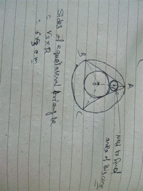 the radius of the circle touching incircle of an equilateral triangle