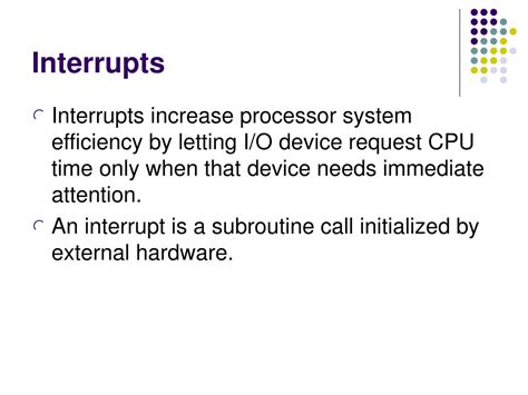 Ppt Maximizing Processor Efficiency With Interrupts In 8085a