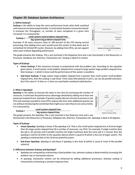 Chapter 20 In Dbms Korth Book 9 Chapter 20 Database System Architecture Define Scaleup