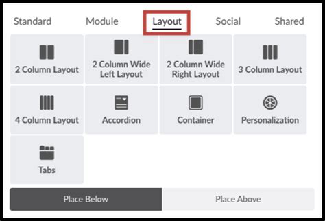 Layout Elements Overview Finalsite Support
