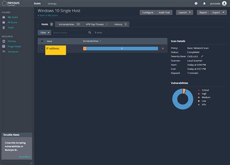 Github Jkim Vulnerability Management With Nessus I Conducted Vulnerability Assessment On