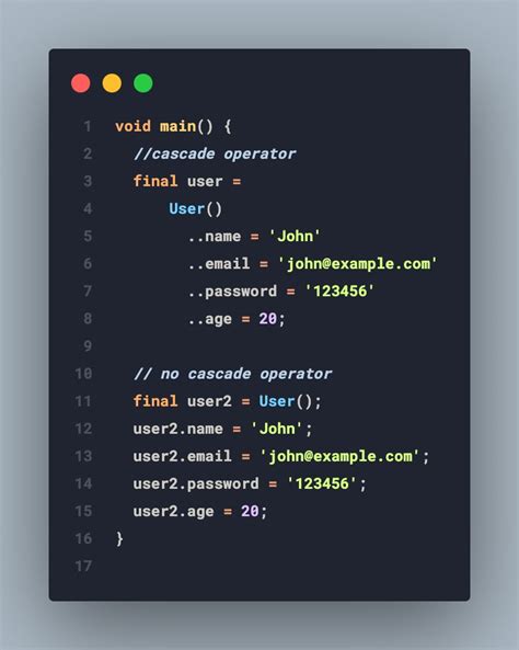 How To Use The Cascade Operator In Dartflutter Yohan Angulo Posted On The Topic Linkedin