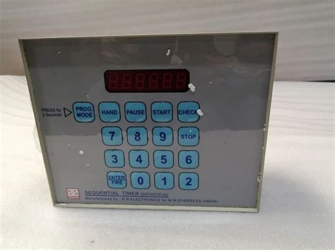 Sequential Timer Panel 24vdc 6va Model Name Number 4g1 20d At Rs 12500 Piece In Mumbai