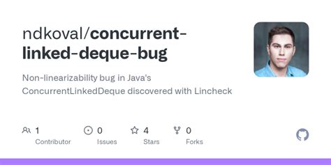 Github Ndkovalconcurrent Linked Deque Bug Non Linearizability Bug In Javas
