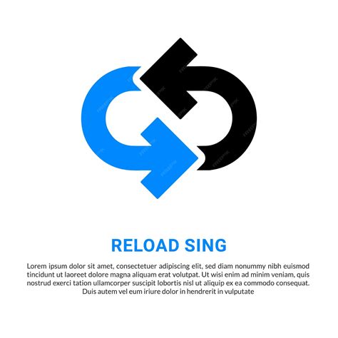 Premium Vector Circular Black Arrow Reload Icon Refresh Symbol