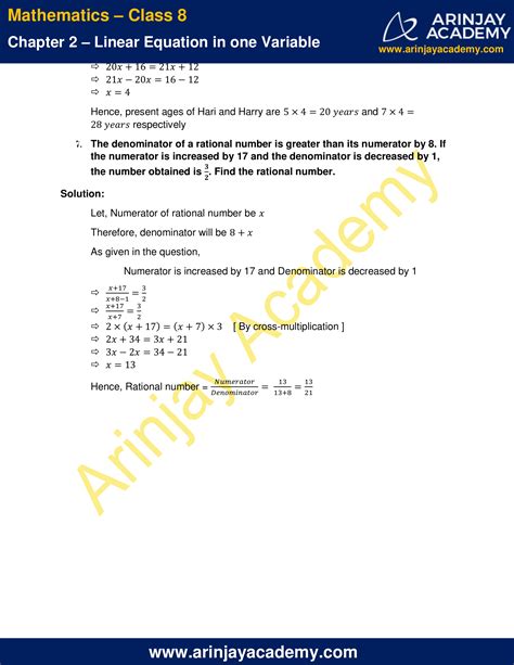 NCERT Solutions For Class 8 Maths Chapter 2 Exercise 2 6